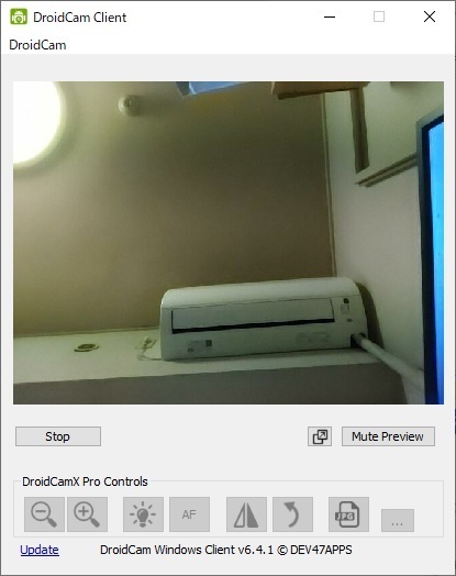 DroidCamをUSB接続で使用する方法: 小技ブログ